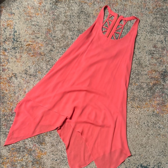 BCBG Paris | Dresses | Bcbg Paris Coral Asymmetrical Dress 24 | Poshmark